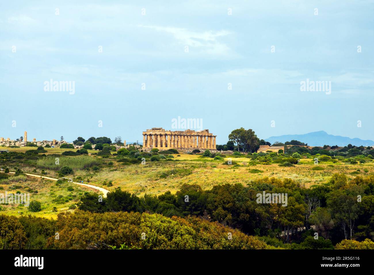 Der Tempel der Hera in Selinunte (Tempel E auf dem Ostberg), eine ...