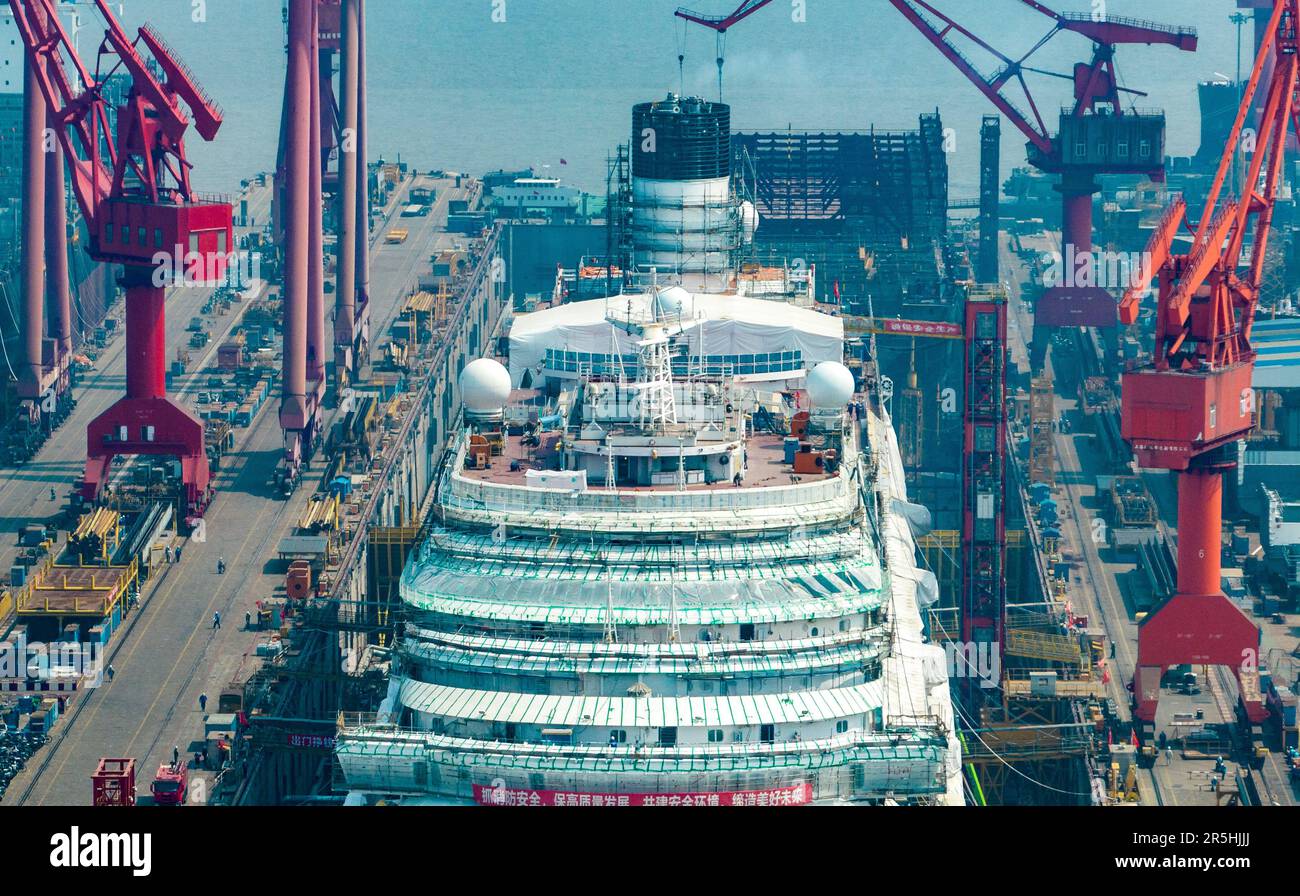 SHANGHAI, CHINA - 26. APRIL 2023 - Eine allgemeine Ansicht zeigt die ...