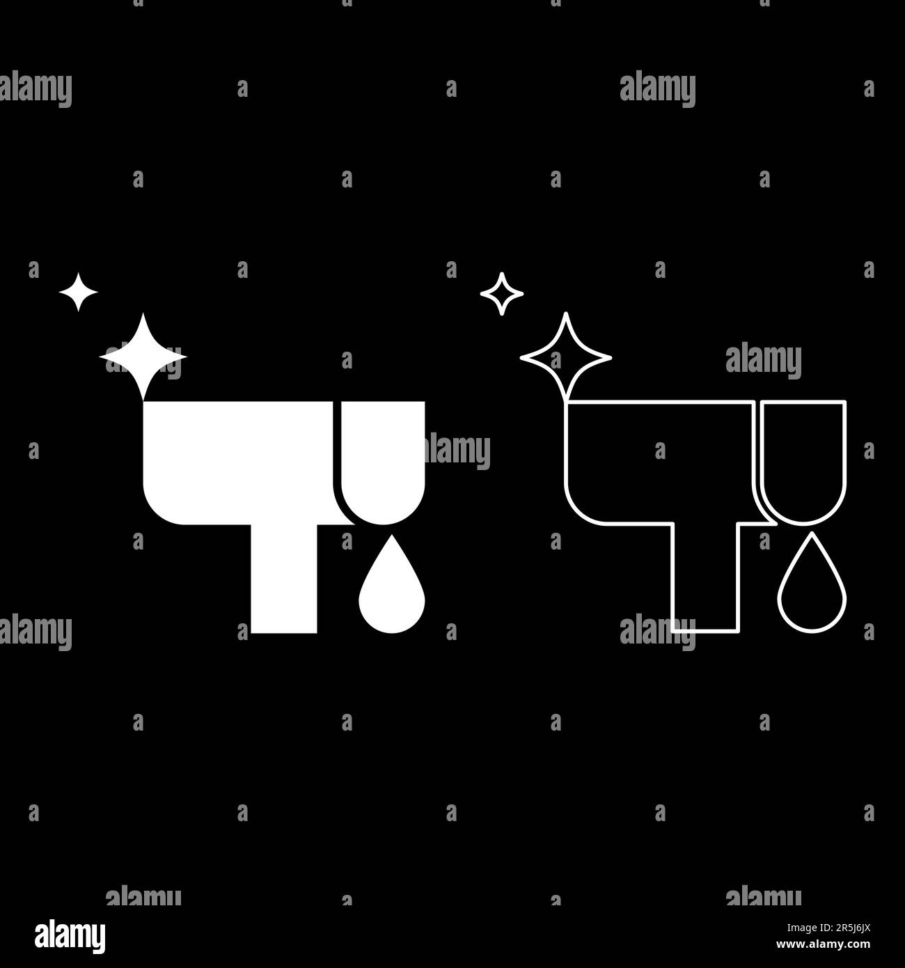 Regenrinne Lauffläche sauberes Konzept Fallrohr Verteiler Service ...