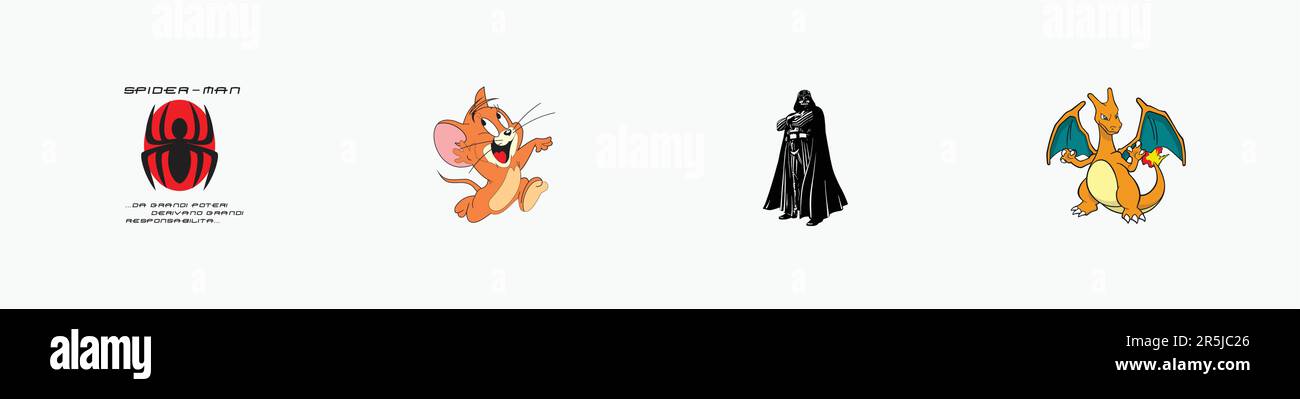Spider-man-Logo, Darth Vader-Logo, Charizard-Logo, jerry-Logo ...
