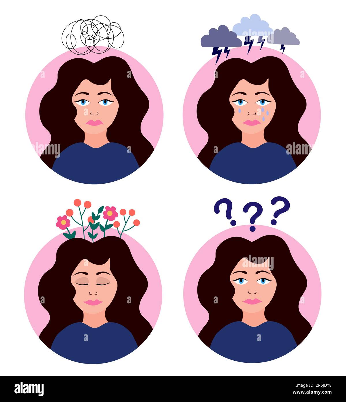 Innerer frieden Stock-Vektorgrafiken kaufen - Alamy