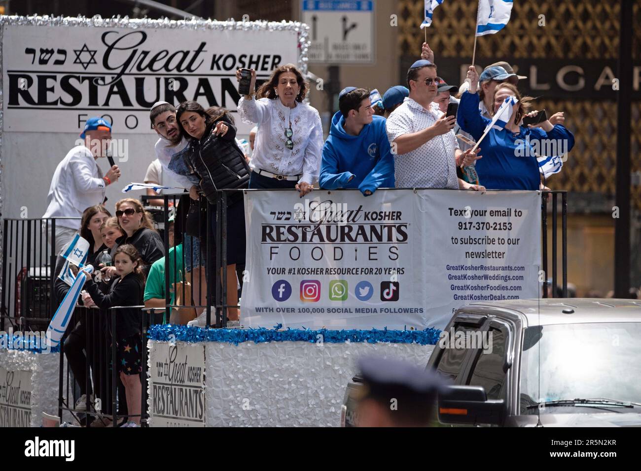 4. Juni 2023, %G: (NEU) die Israeli Day Parade. 4. Juni 2023, New York ...