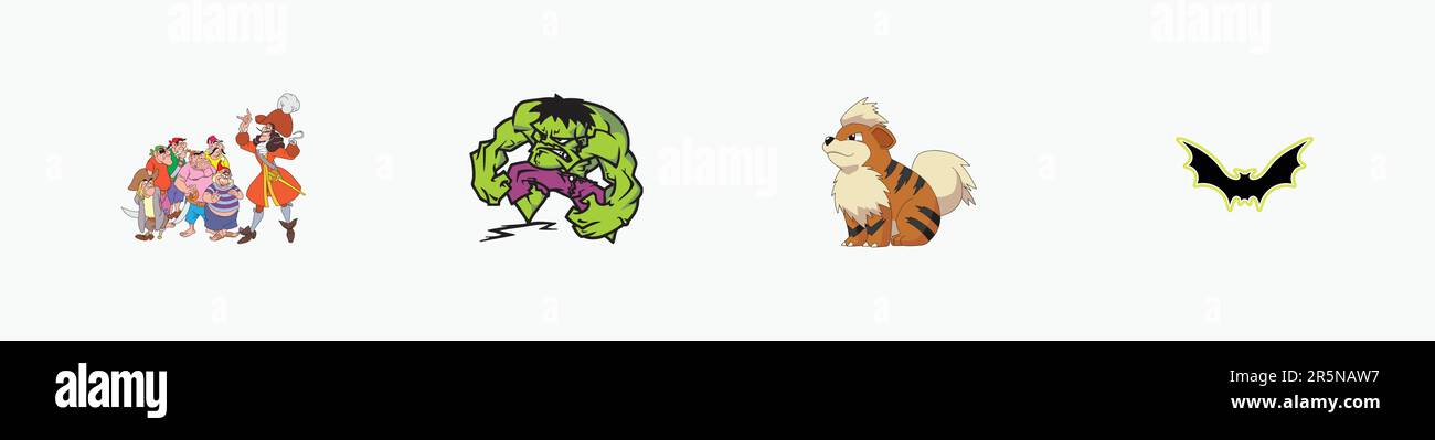 Bat-Logo, Growlithe-Logo, Hulk-Logo, Captain Hook-Logo, Editorial ...