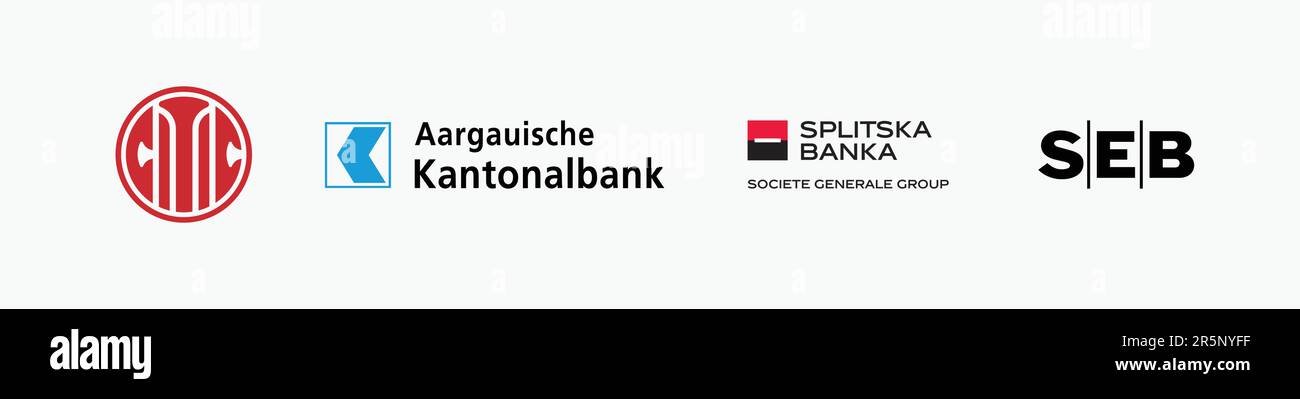 CITIC-Logo, SKANDINAVISKA ENSKILDA BANKEN-Logo, AARGAUISCHE ...