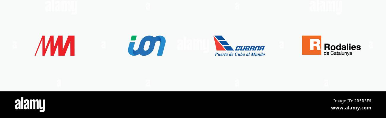 LOGO VON CUBANA AIRLINES, LOGO VON METRO MALAGA, LOGO VON ION RAPID ...