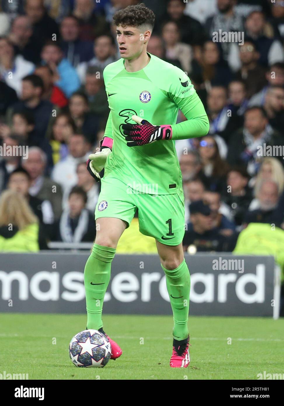 Kepa Arrizabalaga vom FC Chelsea während der UEFA Champions League ...