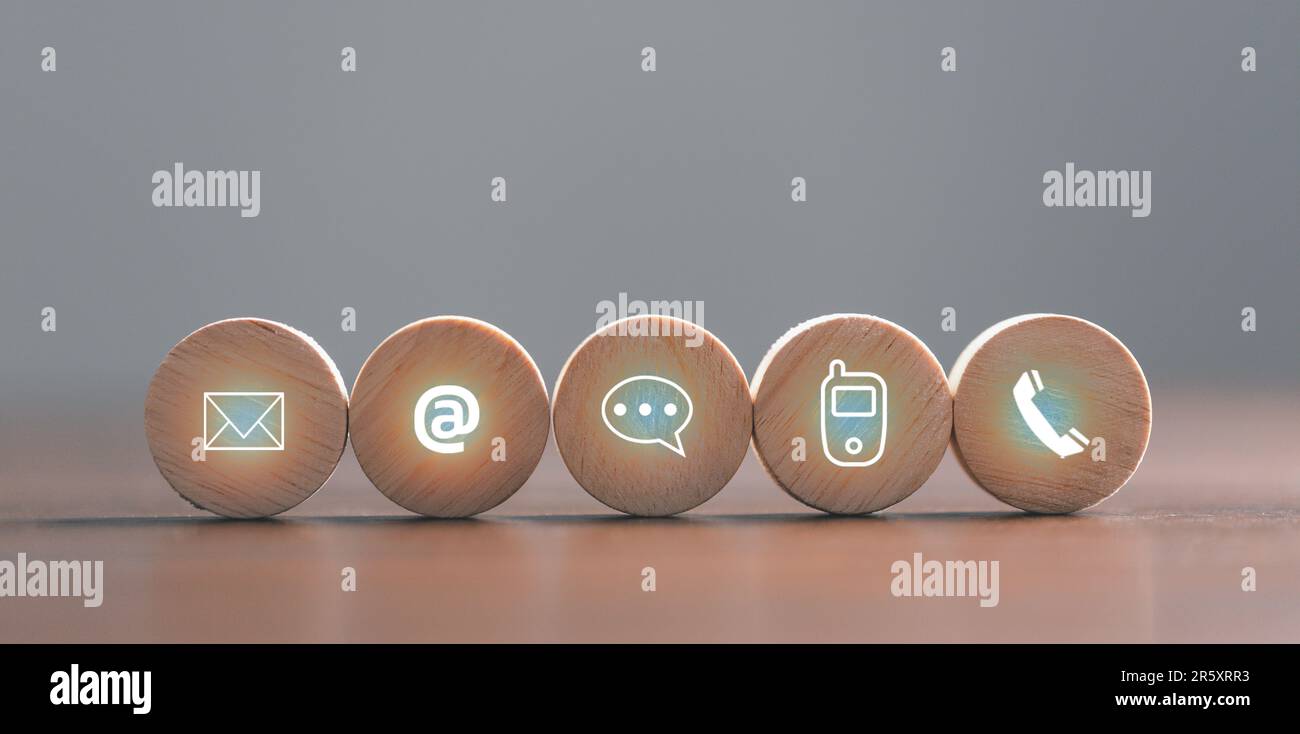 Website-Seite Kontakt zu uns oder E-Mail-Marketingkonzept ...