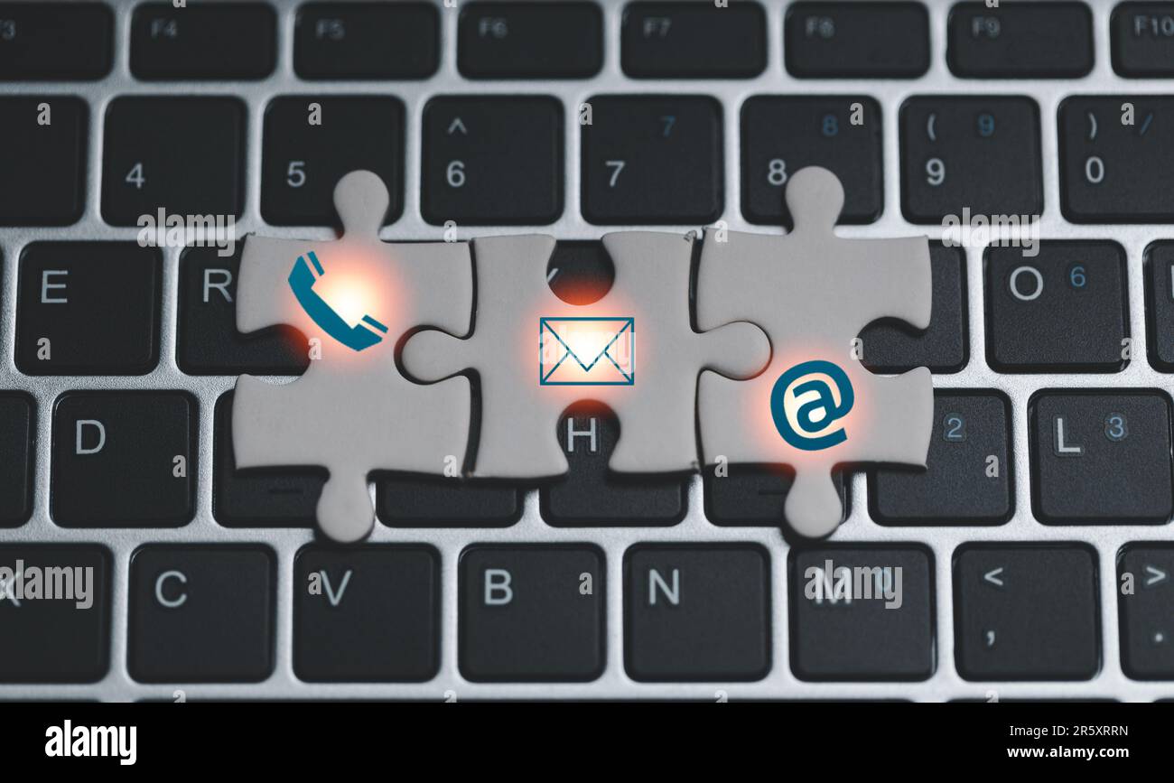 Website-Seite Kontakt zu uns oder E-Mail-Marketingkonzept ...