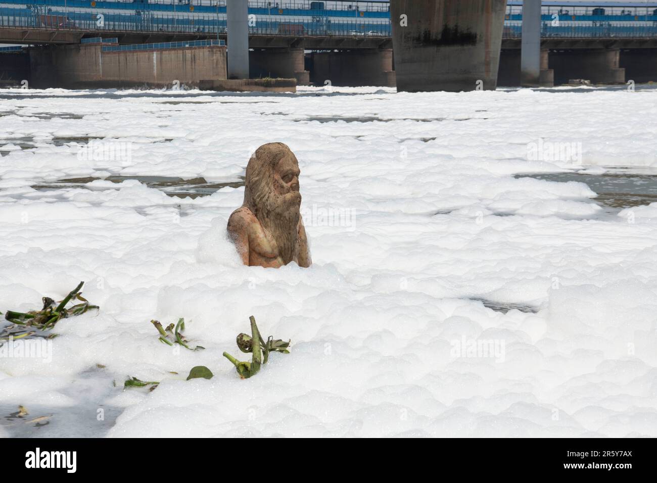 Neu-Delhi, Neu-Delhi, Indien. 5. Juni 2023. Ein Idol kann man auf dem ...