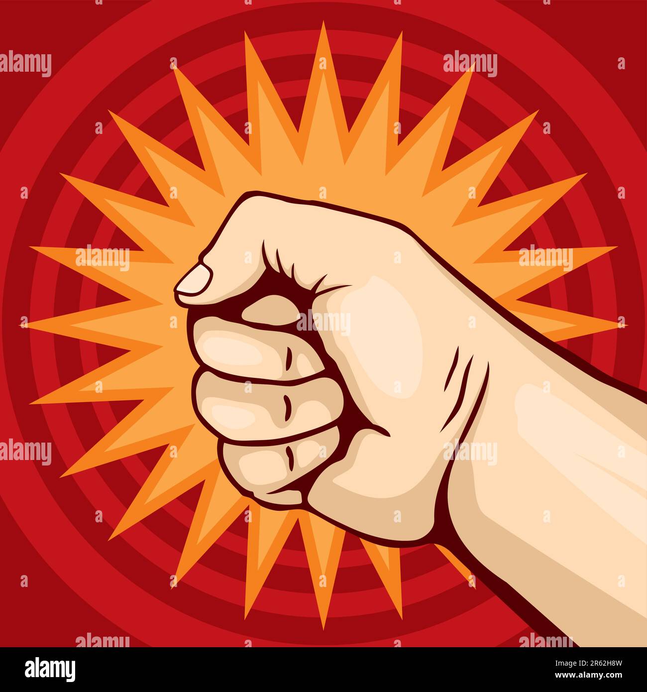 Fist hand power clipart illustration Stock-Vektorgrafiken kaufen - Alamy