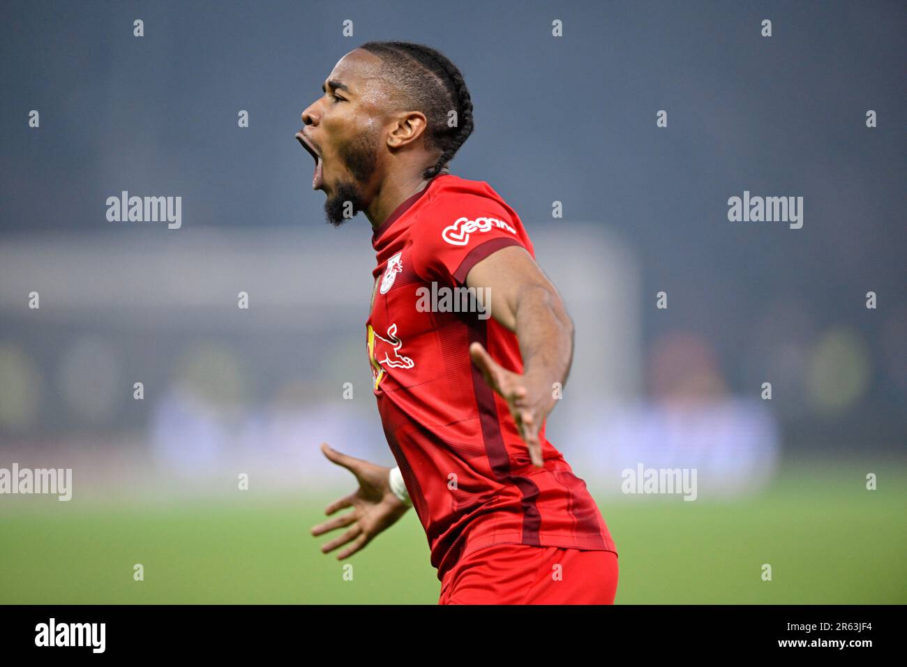 Goal Celebration Christopher Nkunku (18) RasenBallsport Leipzig RBL, 80 ...