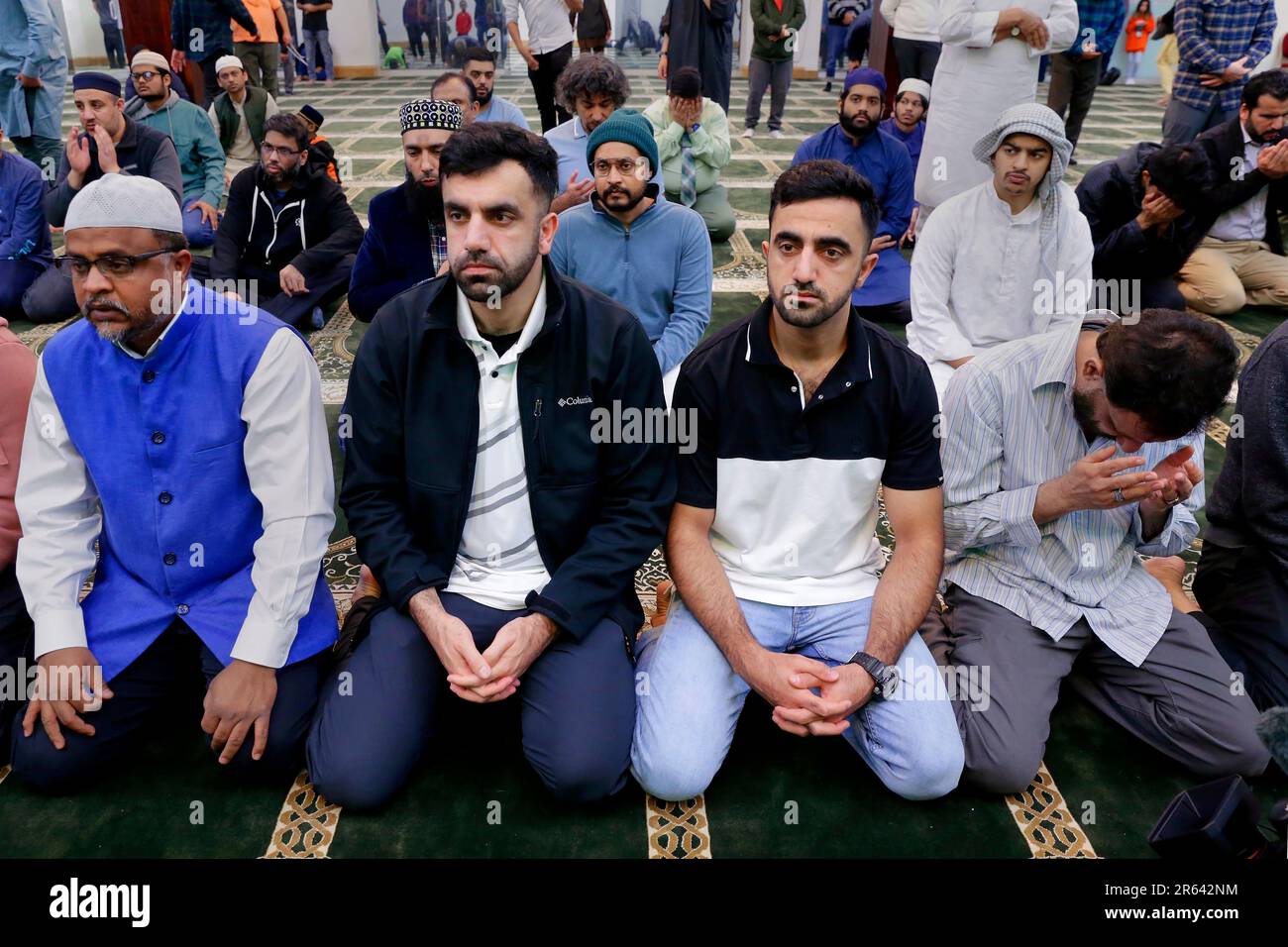 Brothers Samiullah Safi, center left, and Abdul Wasi Safi, center right ...