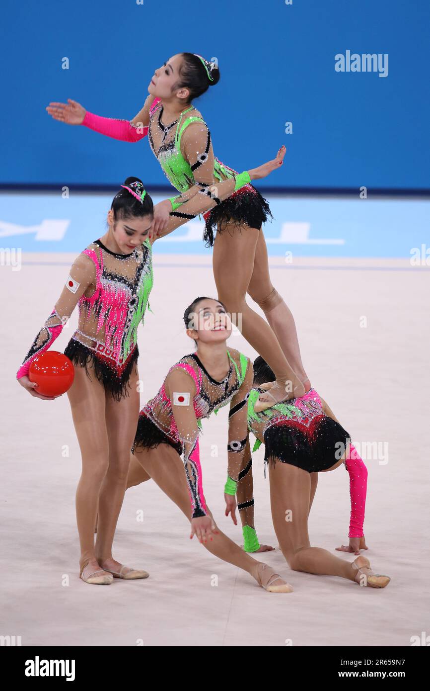 8. AUGUST 2021 - Tokio, Japan: Rie Matsubara, Sakura Noshitani, Sayuri Sugimoto, Ayuka Suzuki ...