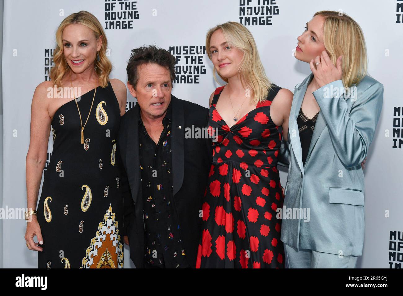 Photo by: NDZ/STAR MAX/IPx 2023 6/6/23 Tracy Pollan, Michael J. Fox, Schuyler Frances Fox and ...