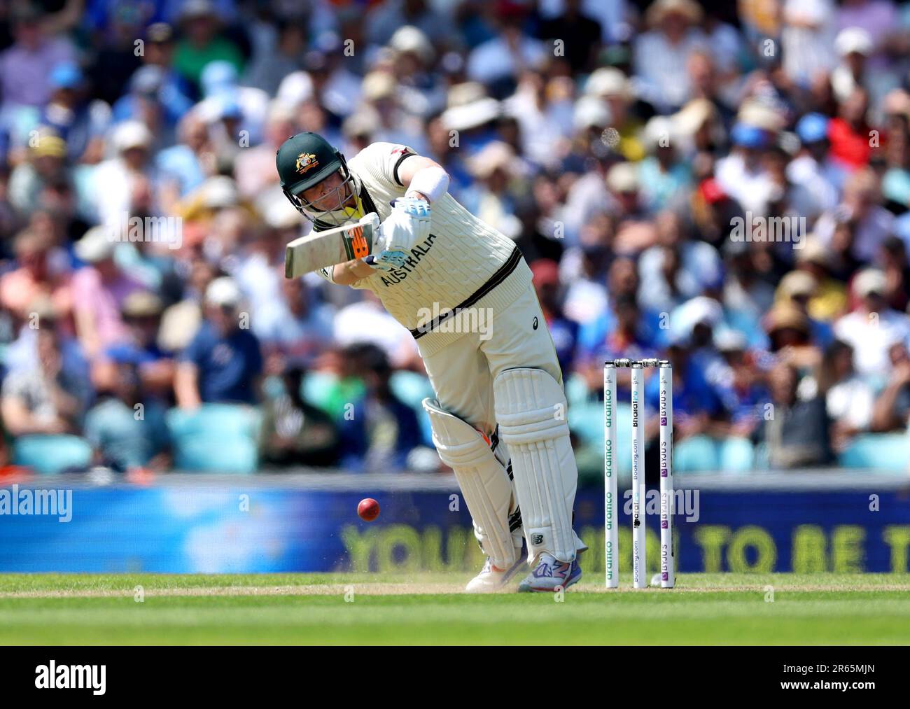 Australiens Steven Smith schlägt am ersten Tag des ICC World Test ...