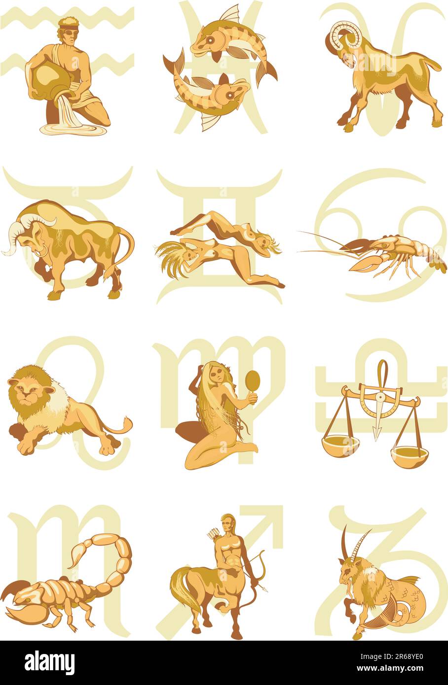 Horoskope symbol Stock-Vektorgrafiken kaufen - Alamy