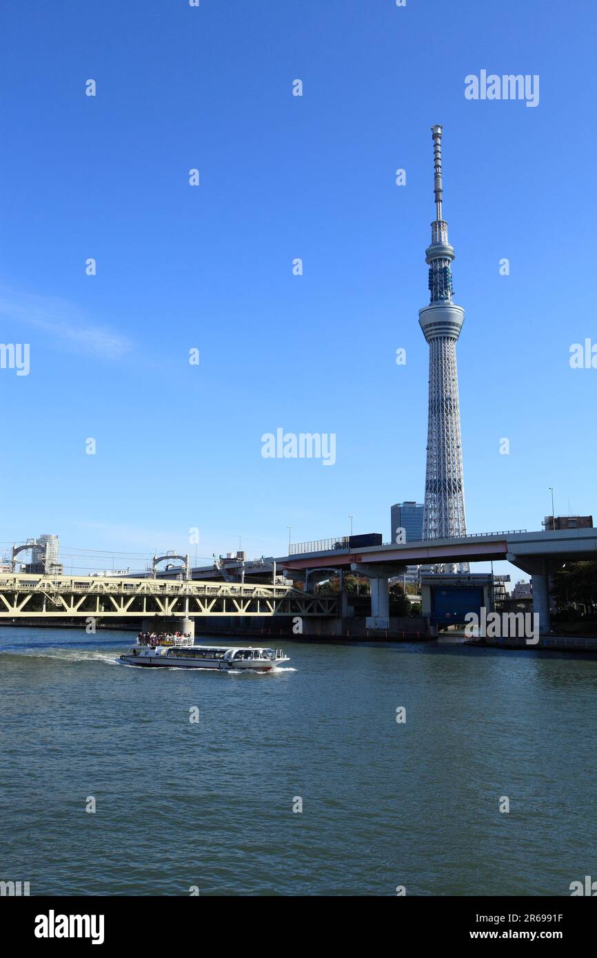Tobu line sumida river bridge -Fotos und -Bildmaterial in hoher Auflösung – Alamy
