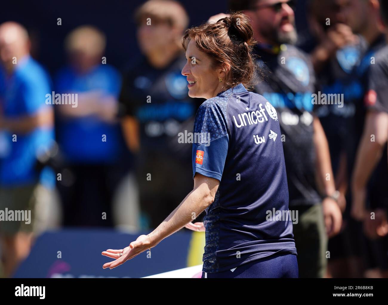 England trainiert Vicky McClure während eines Trainings bei Champneys ...