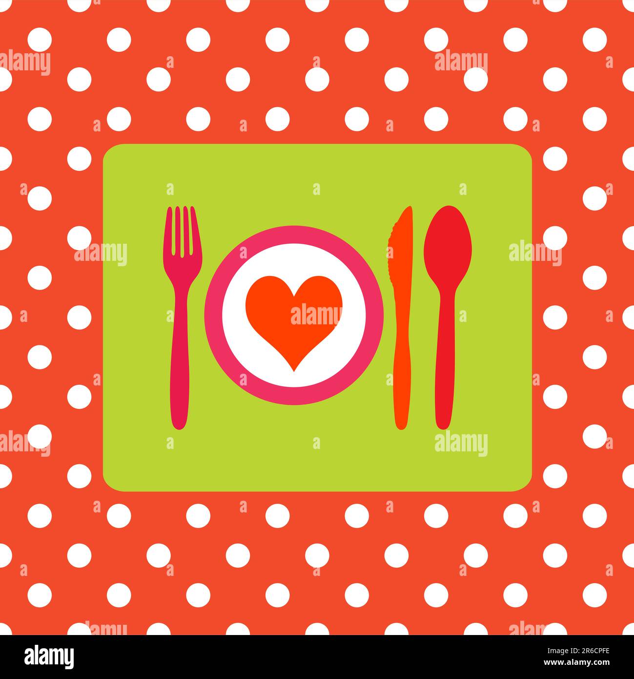 Red dot essen Stock-Vektorgrafiken kaufen - Alamy