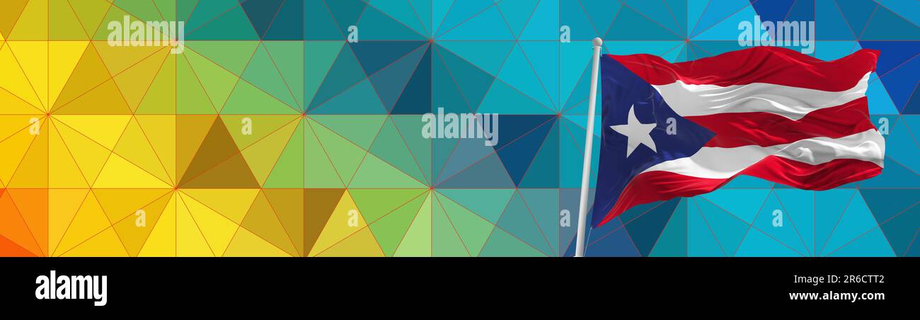 Puerto rico flag waving -Fotos und -Bildmaterial in hoher Auflösung – Alamy