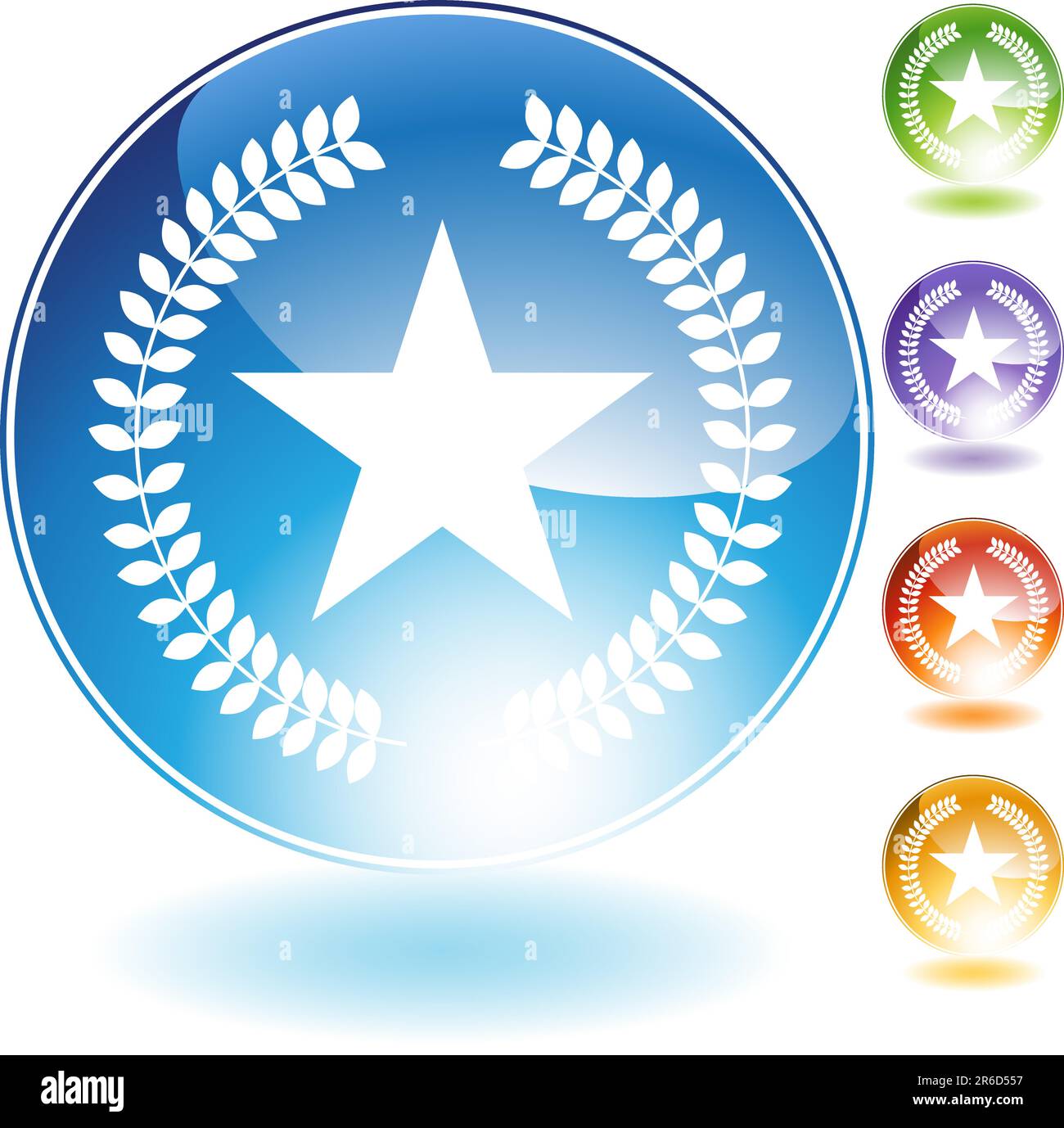 Lila stern auszeichnung Stock-Vektorgrafiken kaufen - Alamy