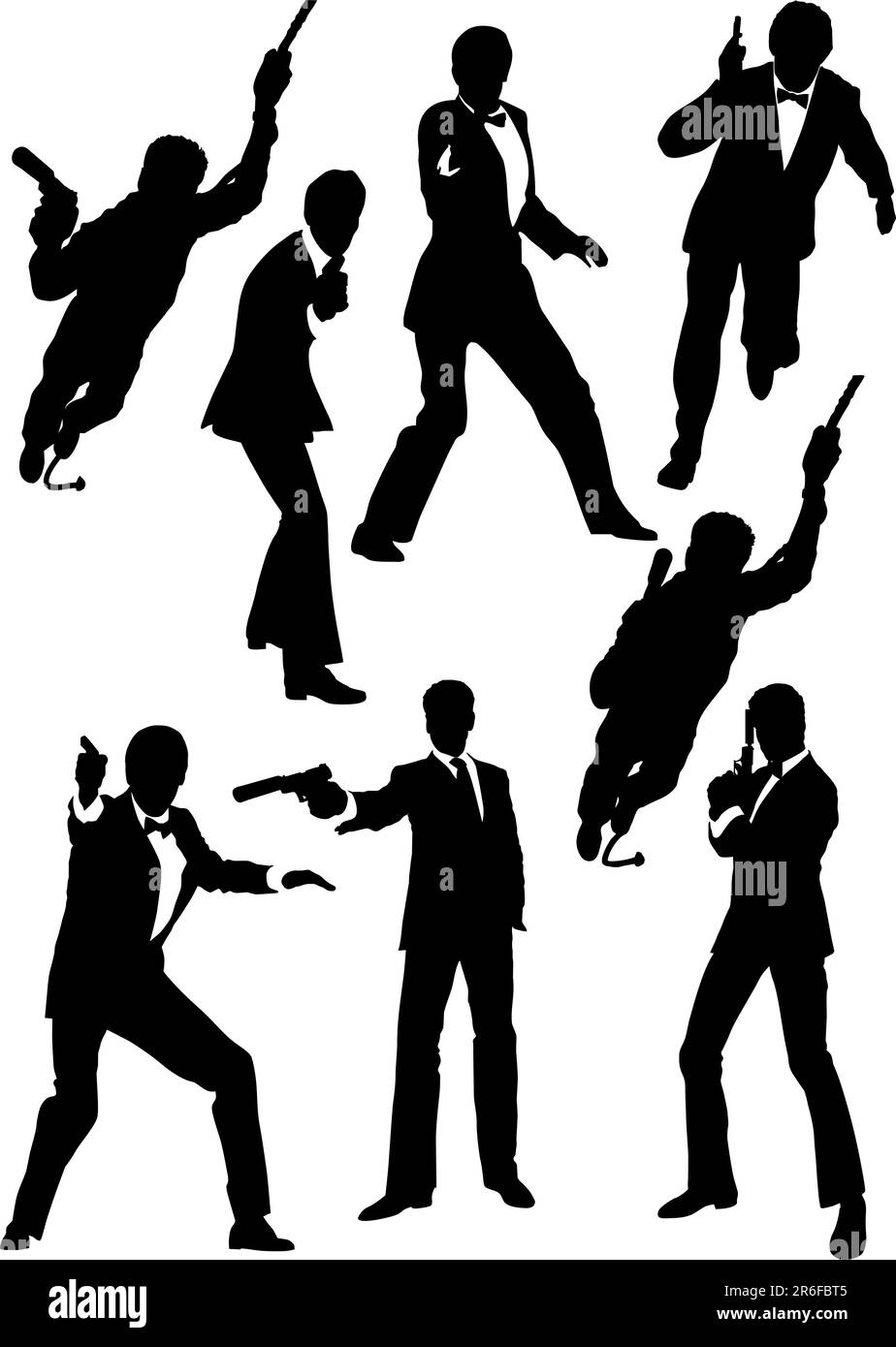 Hitman oder spezieller geheimagent Schwarzweiß-Stockfotos und -bilder ...