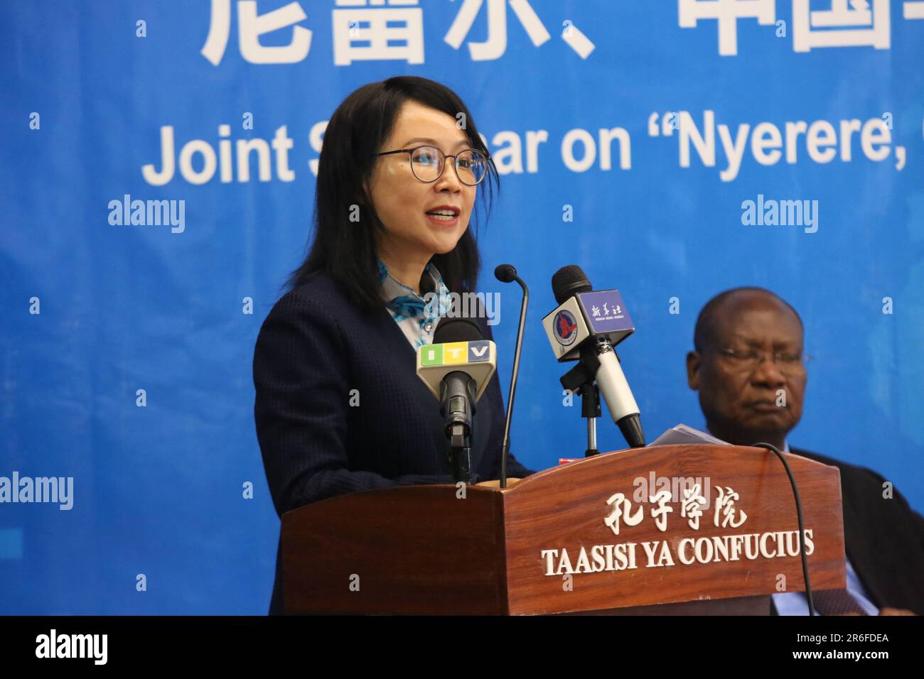 Dar Es Salaam, Tansania. 7. Juni 2023. Chen Mingjian, der chinesische Botschafter in Tansania ...