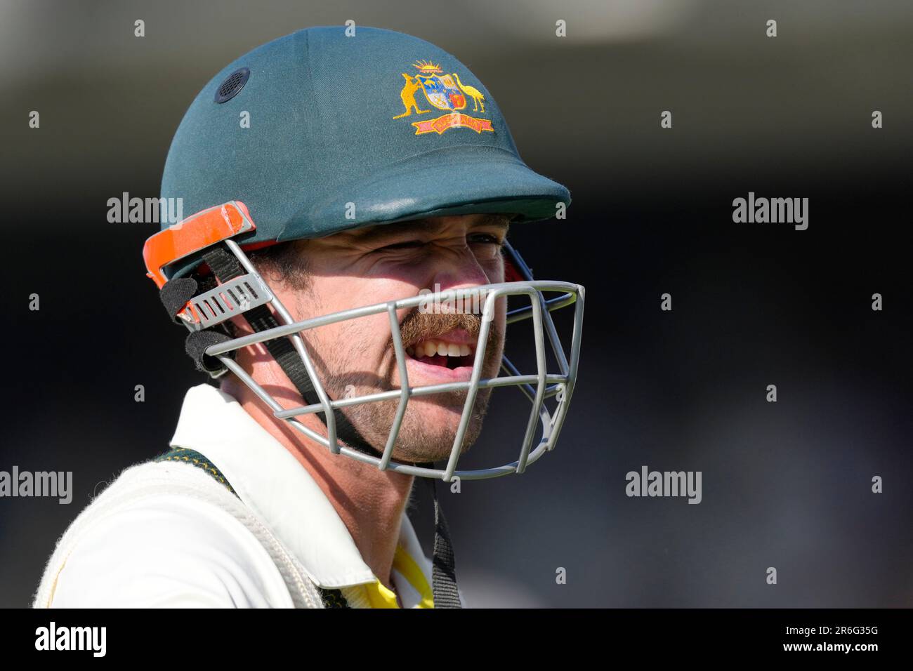 Australia's Travis Head walks off the pitch after being given out ...
