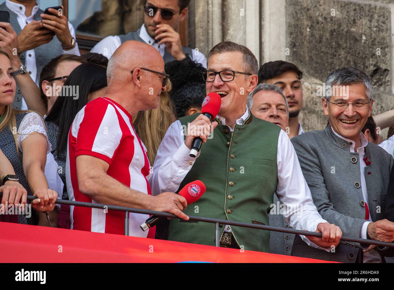 München, Deutschland. 28. Mai 2023. Herbert Hainer, Jan-Christian ...