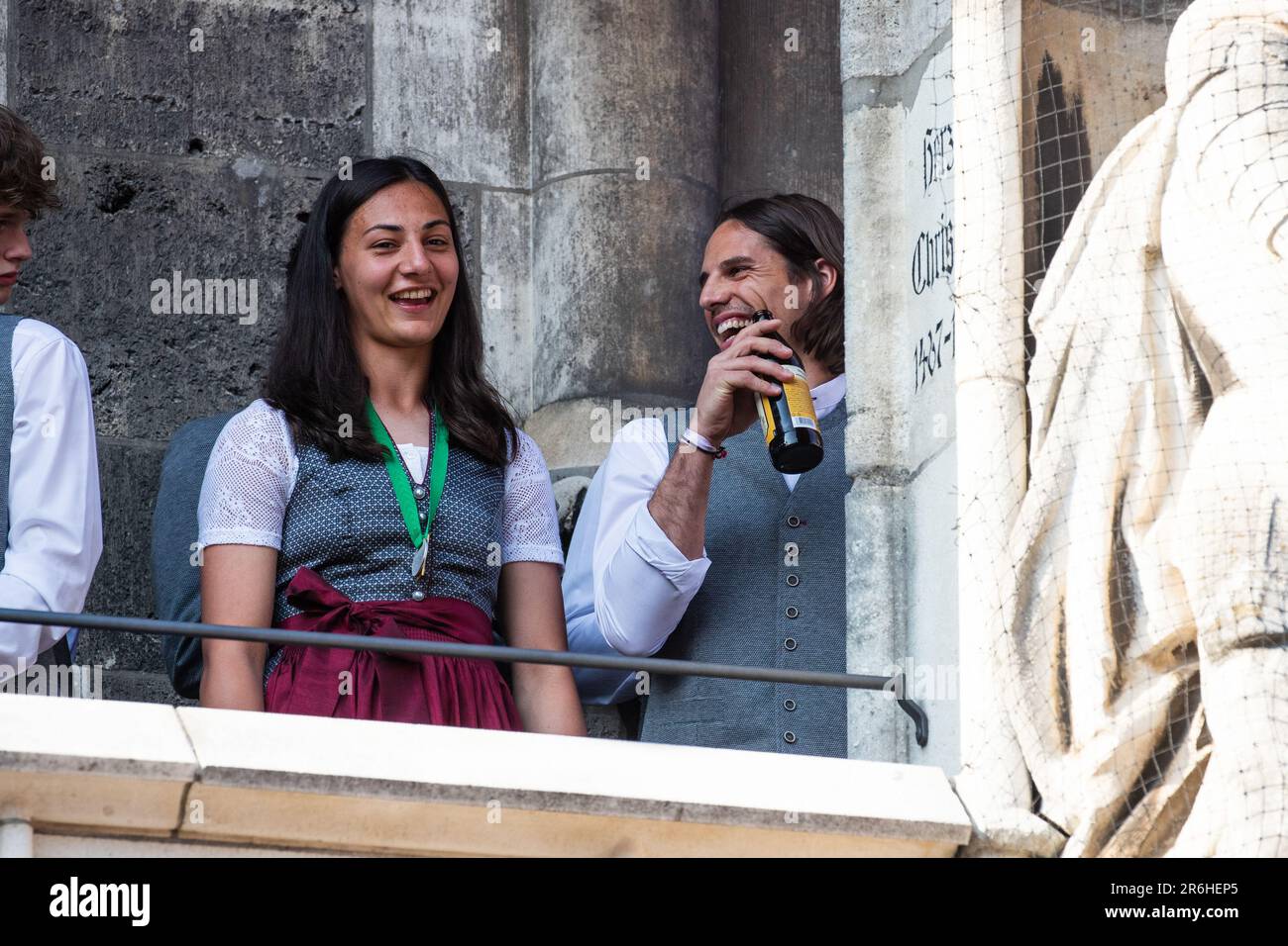 München, Deutschland. 28. Mai 2023. Maria Luisa Grohs, Yann Sommer bei ...