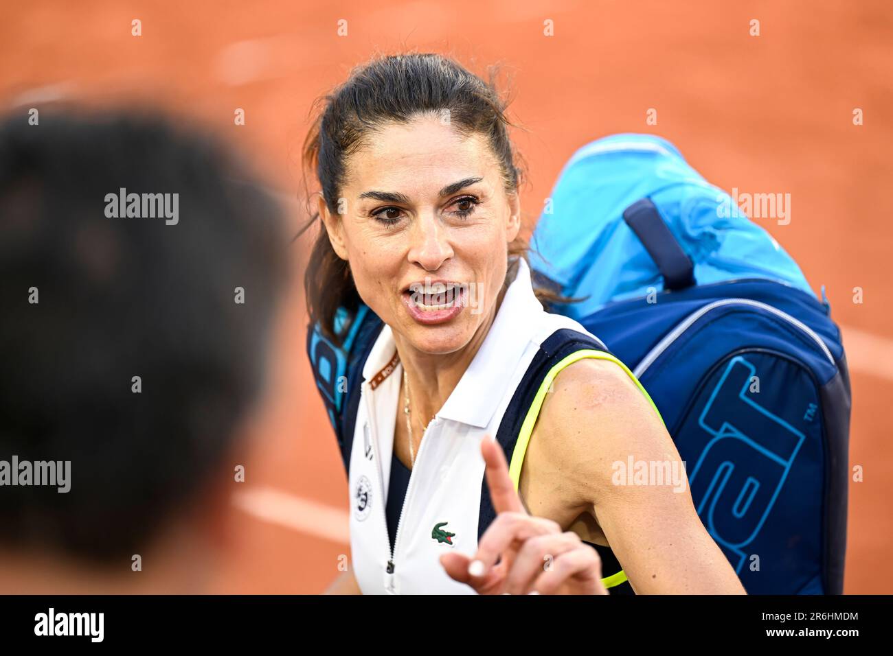 Paris, Frankreich. 08. Juni 2023. Gabriela Sabatini während des Grand ...