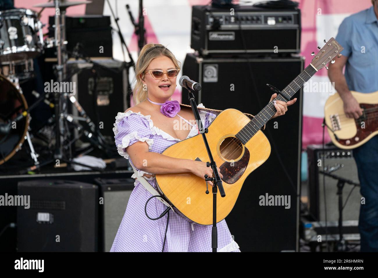 Hailey Whitters performs during the 2023 CMA Fest on Friday, June 9 ...