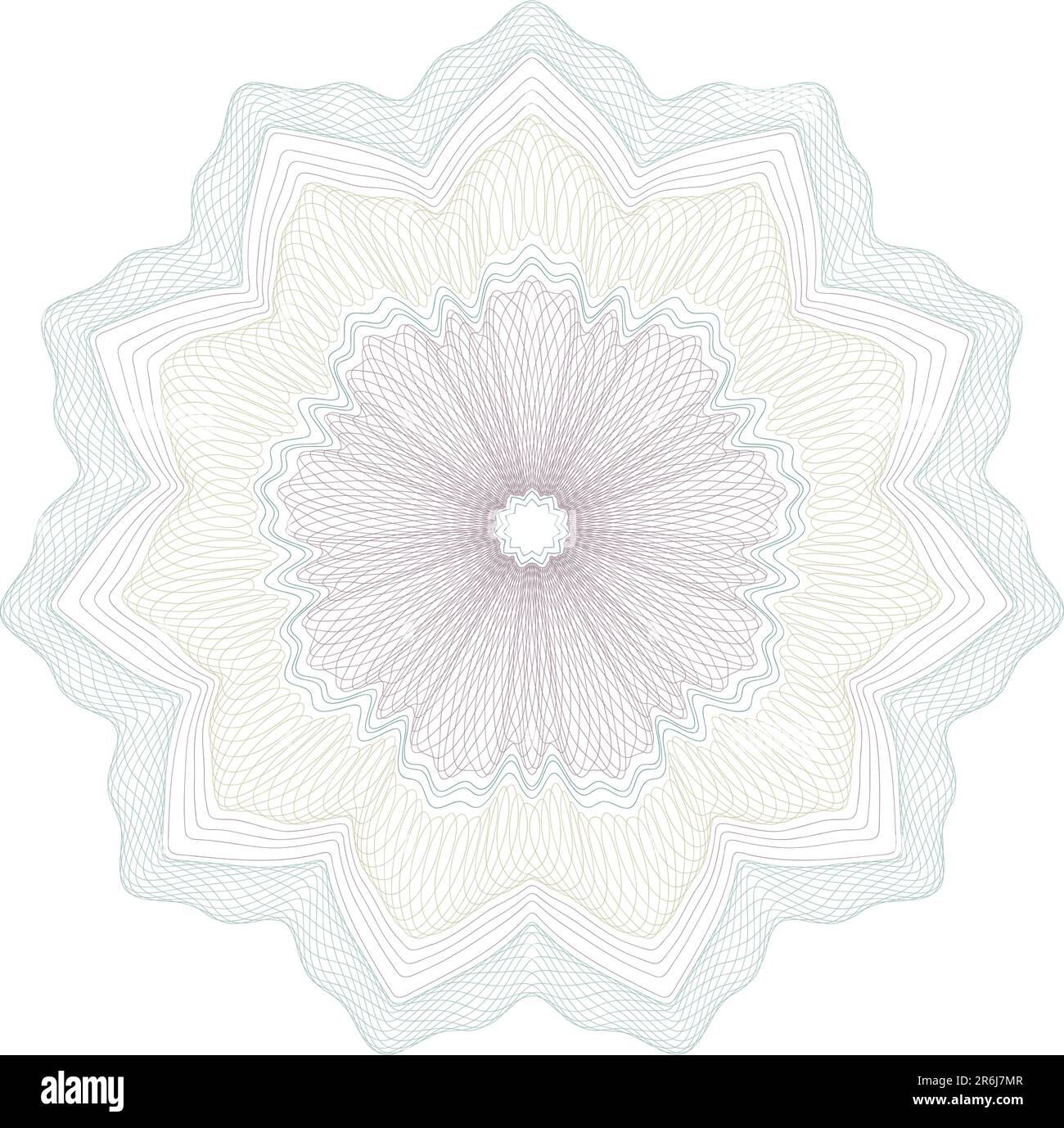 Classical vector guilloche pattern that is used in currency, tickets ...