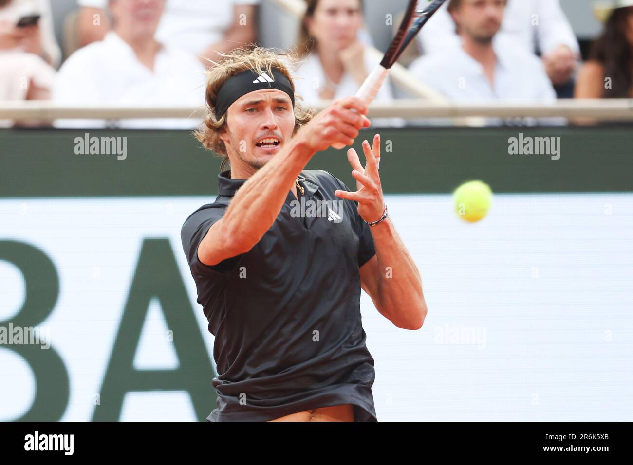 Alexander Zverev aus Deutschland während der French Open 2023, Roland-Garros 2023, Grand-Slam ...