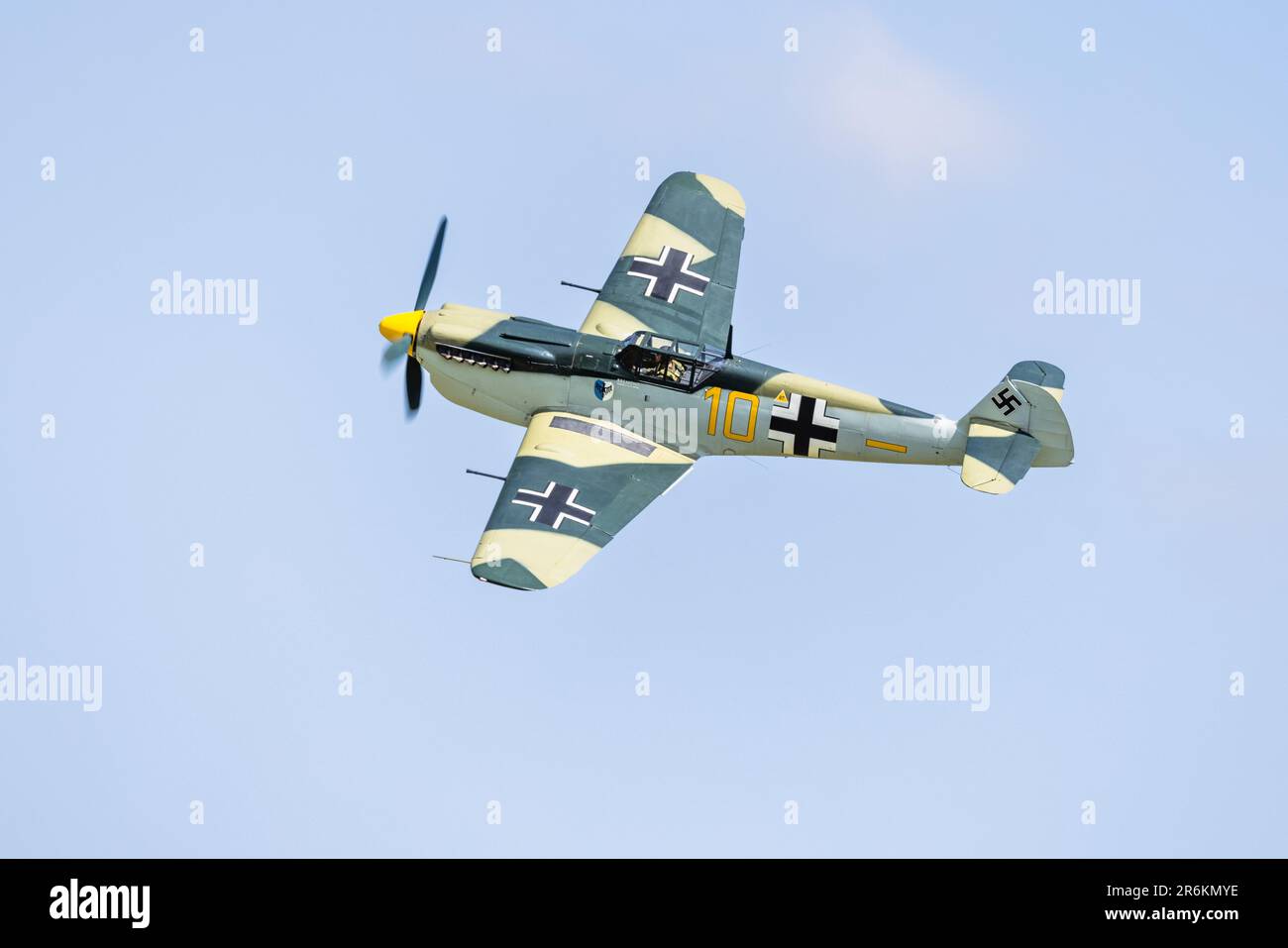 1949 Hispano HA-112 MIL Buchon „G-AWHK“ in Flugzeugen in Shuttleworth ...