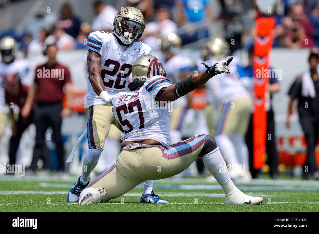 CANTON, OH - JUNE 10: Michigan Panthers free safety Tyree Robinson (22 ...