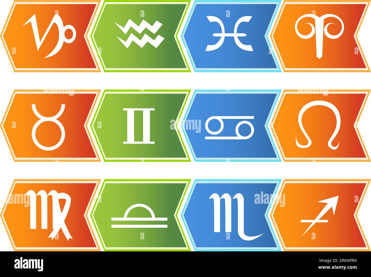 12 simbolos del zodiaco -Fotos und -Bildmaterial in hoher Auflösung – Alamy