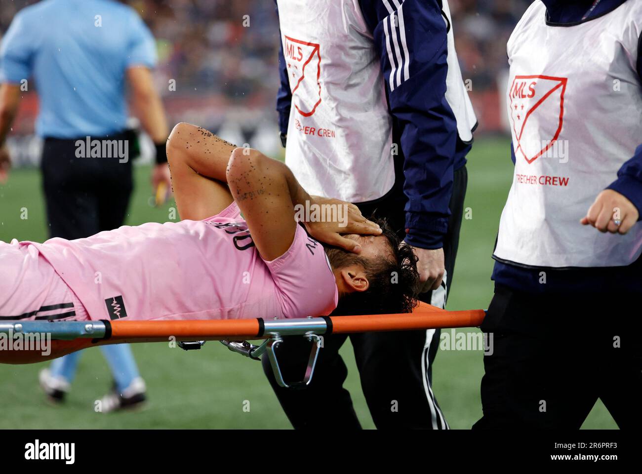 FOXBOROUGH, MA - JUNE 10: Inter Miami CF forward Corentin Jean (14) is ...