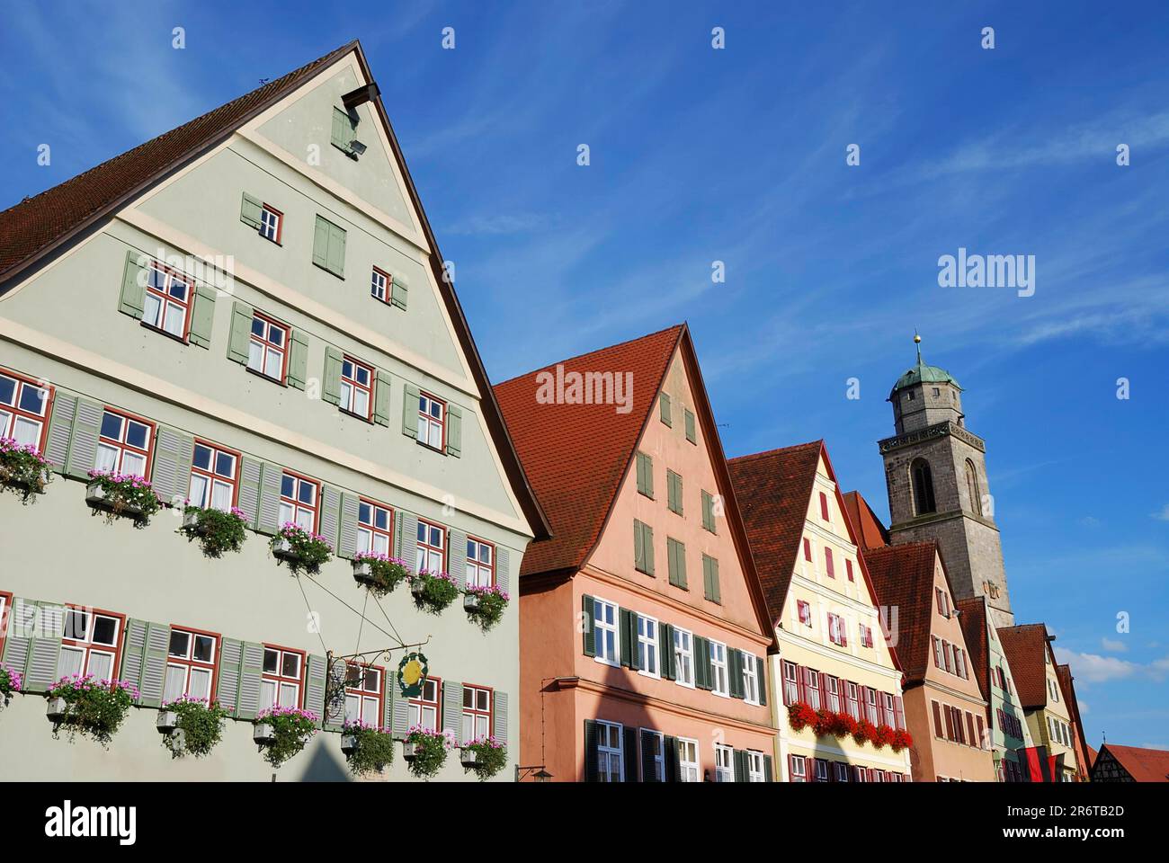 Historische Fassaden in der Altstadt von Dinkelsbühl (Franken ... Historische Fassaden in der Altstadt von Dinkelsbühl (Franken ...