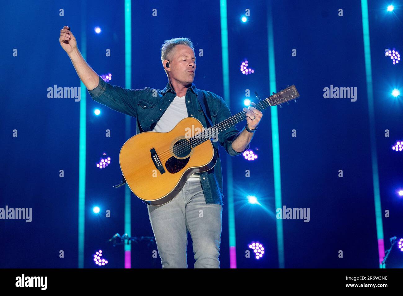 Trevor Rosen of Old Dominion performs during the 2023 CMA Fest on ...