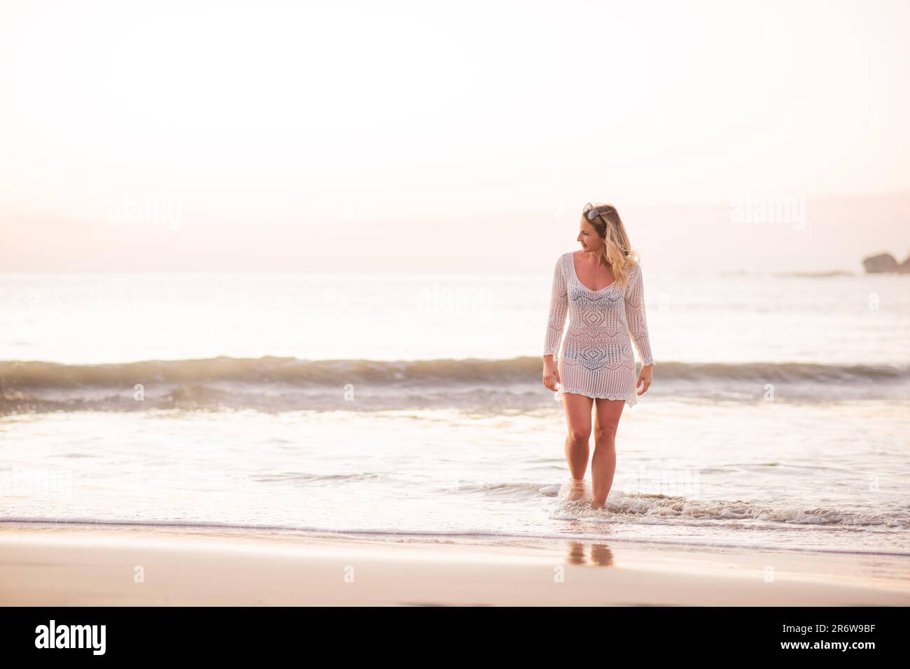 Geile Frau Am Strand