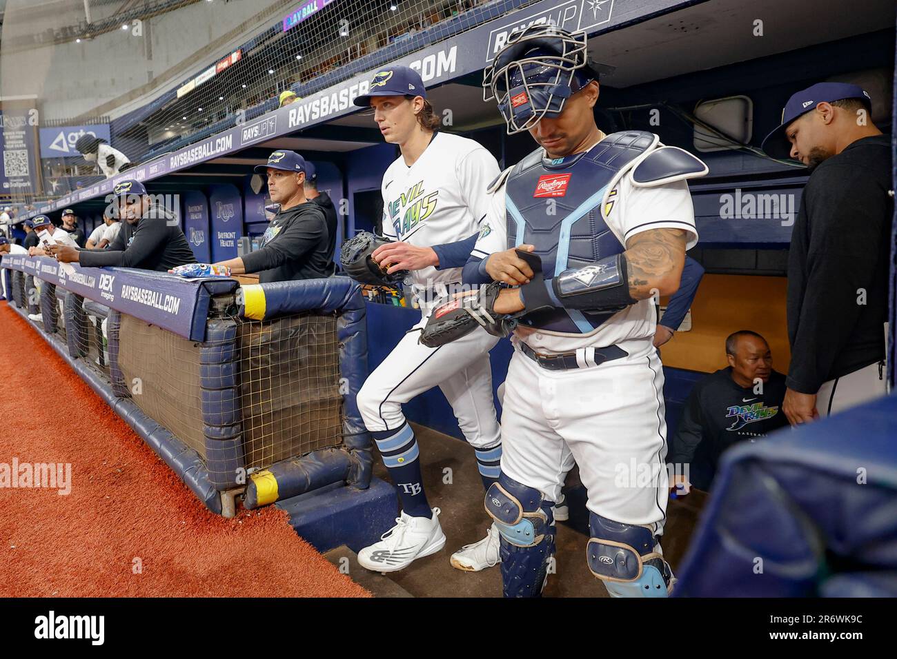 St. Petersburg, Florida, USA; Tampa Bay Rays, der Pitcher Tyler Glasnow ...