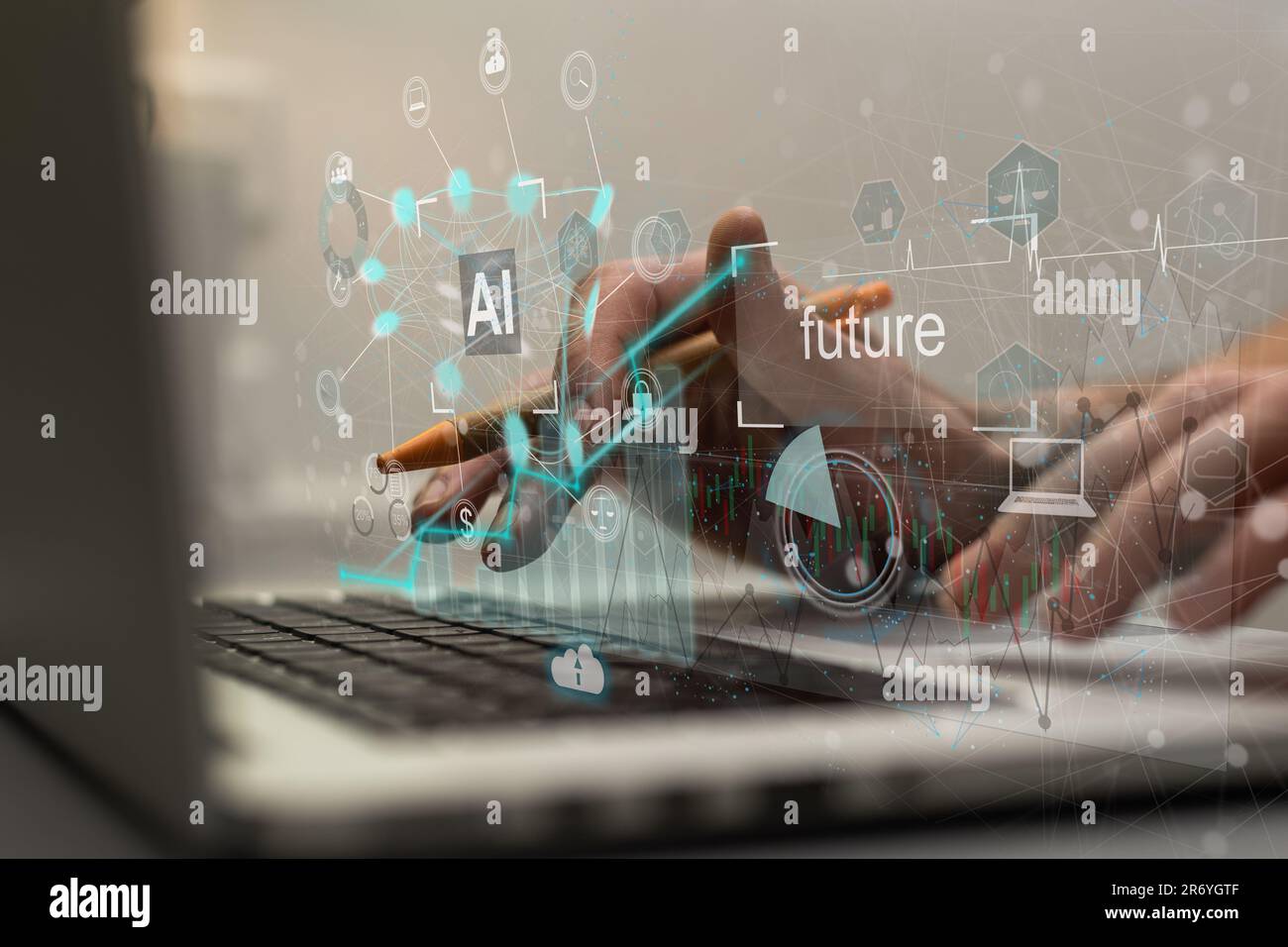 ChatGPT Chat mit KI, künstlicher Intelligenz. Mann, der Technologie ... ChatGPT Chat mit KI, künstlicher Intelligenz. Mann, der Technologie ...