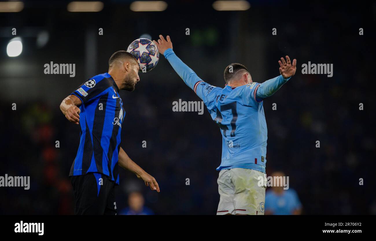 Istanbul Türkei 10 Juni 2023 Danilo Dambrosio Inter Phil Foden