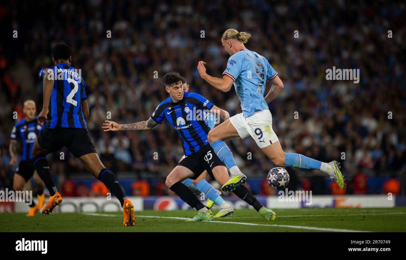 Istanbul Türkei 10 Juni 2023 Alessandro Bastoni Inter Erling