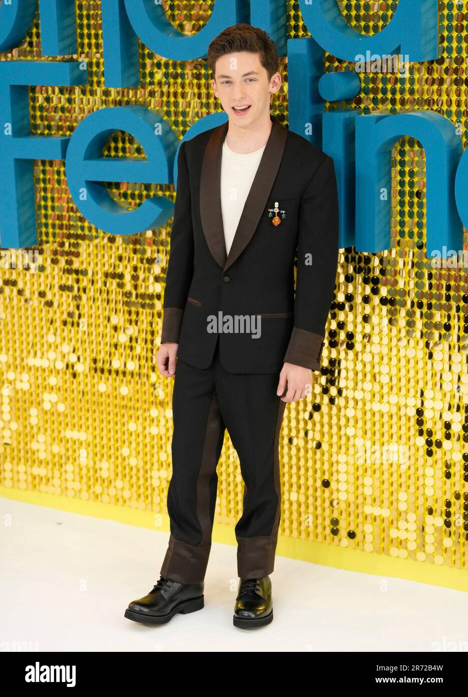 Andrew Barth Feldman poses for photographers upon arrival at the ...