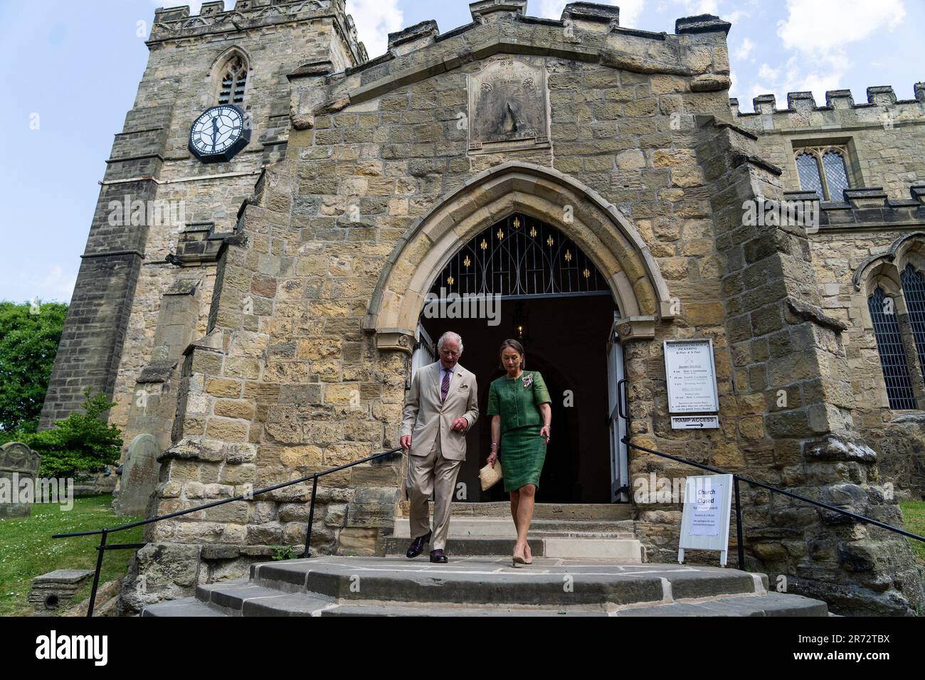 König Karl III. In St. Peter und St. Paul's Church während eines ...