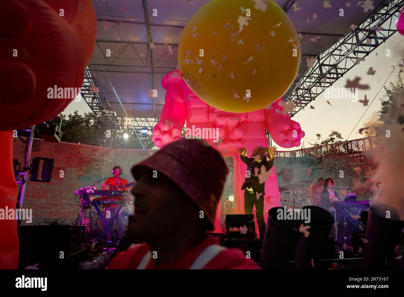 Bloomington, Usa. 10. Juni 2023. Wayne Coyne von der Flaming Lips Rock ...