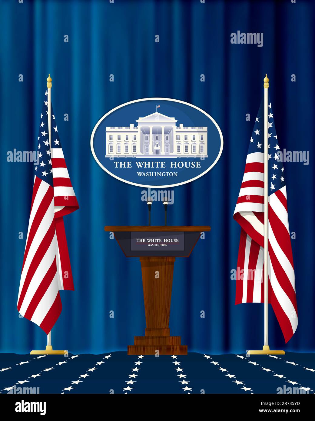 Podium discussion Stock-Vektorgrafiken kaufen - Alamy