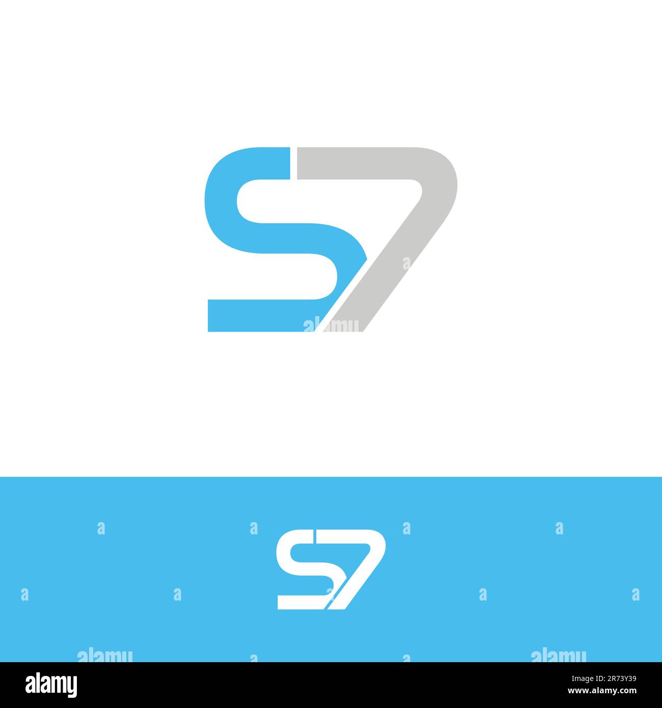 S7-Vektor-Logo-Design. Symbol S und 7-Logo. S7 Symbol Stock ...